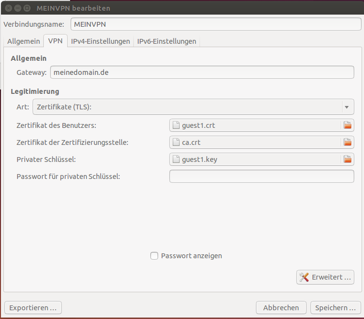 OpenVPN Client unter Ubuntu (Desktop) einrichten - techgrube.de OpenVPN Client unter Ubuntu (Desktop) einrichten - techgrube.de